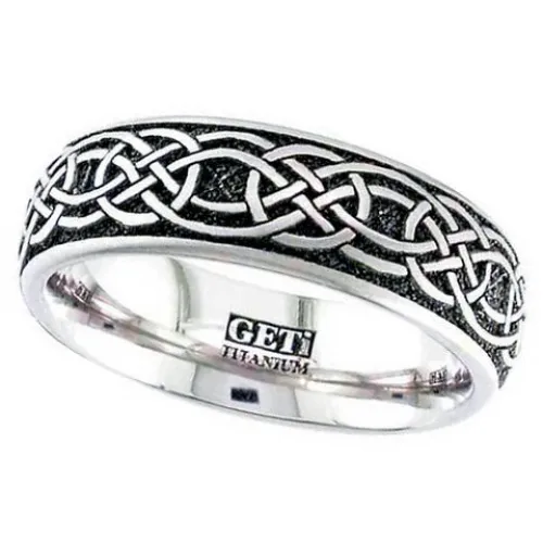 Buy Celtic Titanium Wedding Ring Online - Titanium Mens Rings