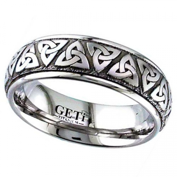 Titanium Wedding Ring | Celtic Titanium Wedding Ring For Mens