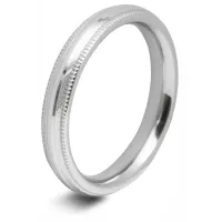 Pattern Milgrain edge with pattern(Pattern 31) Band For Men & Women